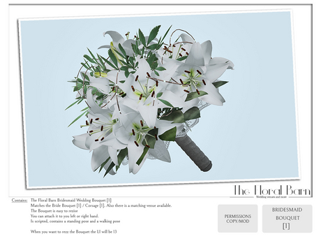 Second Life Marketplace - Bridesmaid Bouquet [1]